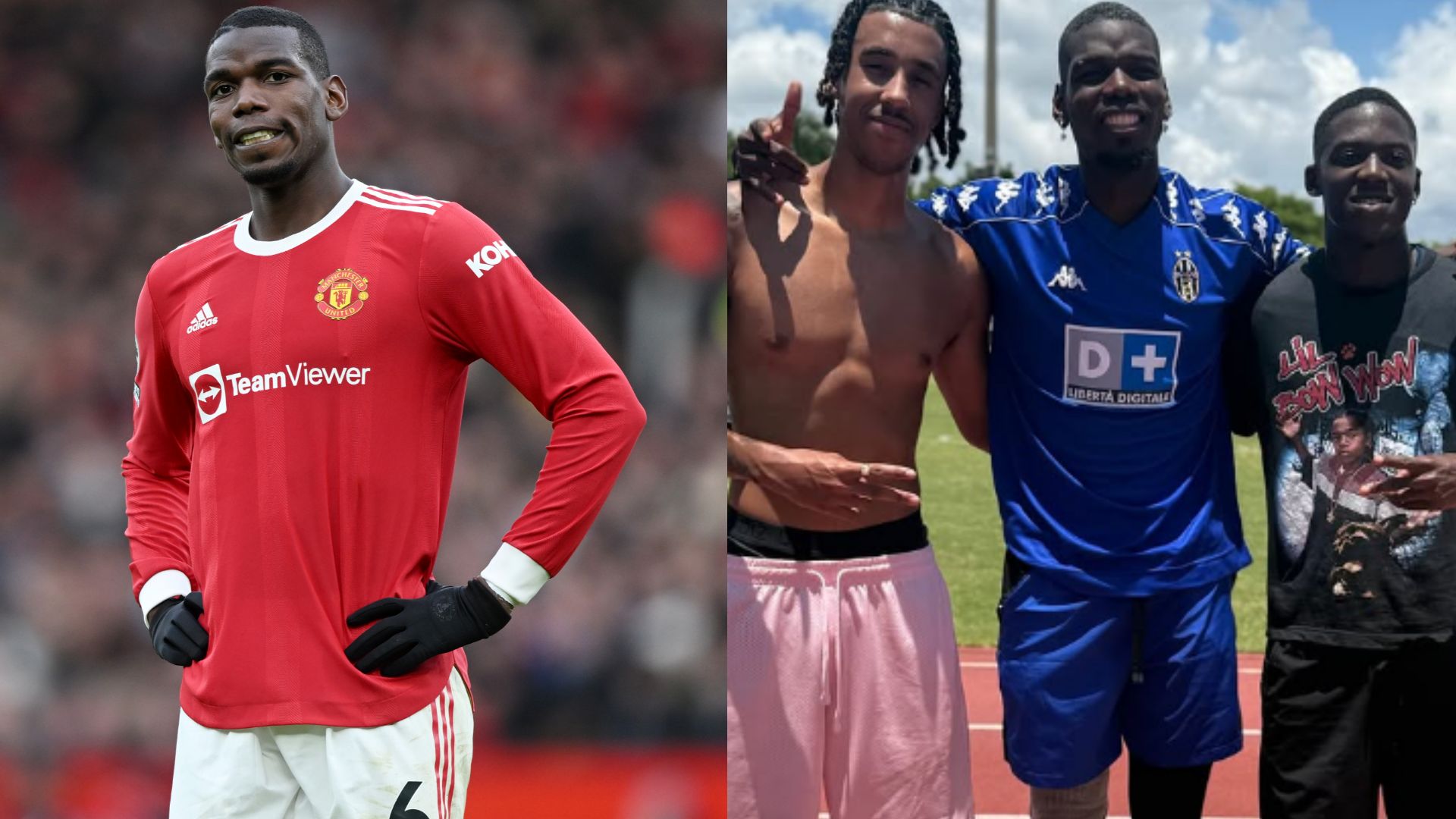 Man Utd transfer agents? Paul Pogba links up with Leny Yoro & Kobbie Mainoo after seeing return ...